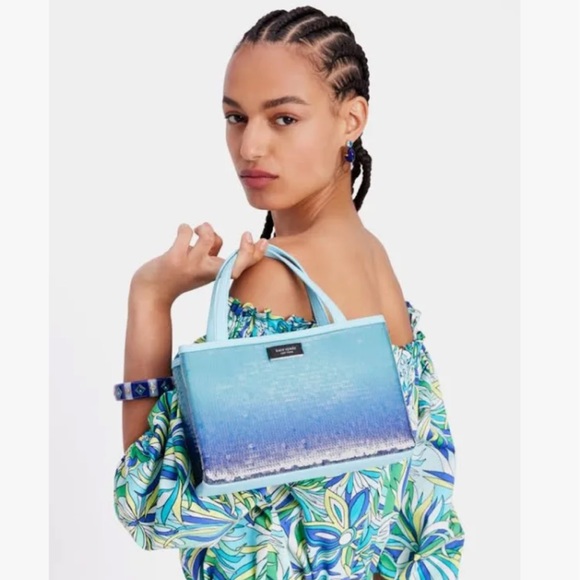 kate spade | Bags | Kate Spade Sam Icon Ombre Sequin Small Tote Perfect ...